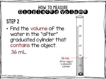 Measuring Displaced Volume PowerPoint Babe Notes TpT