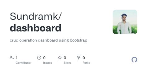 Github Sundramk Dashboard Crud Operation Dashboard Using Bootstrap