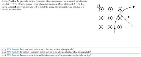Solved 20 Problem 5 An Alpha Particle Consisting Of Chegg Com