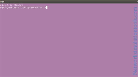 Installation Process For Python Mininet Network Simulation Tools