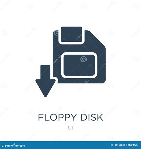 Floppy Disk Save Button Icon In Trendy Design Style Floppy Disk Save