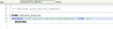 Disable Delete Button Or Not Allow Deletion On Sm30 Sap Abap Abap Example