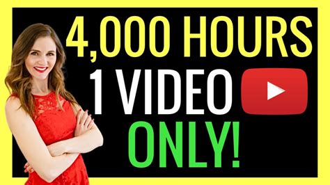 how to get 4000 hours watch time with 1 youtube video pro hack 2022