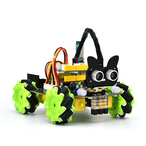 Ke3051 4wd麦克纳姆轮智能车arduino编程积木可扩展编程套件循迹避障小车 科易互动