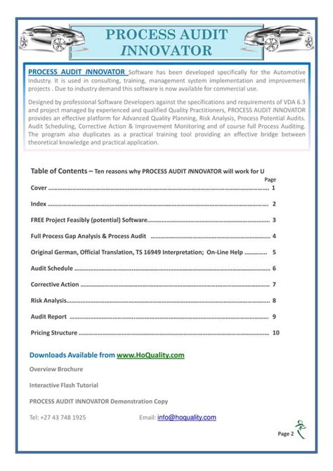 Vda 63 Process Audit Innovator Pdf Computer Software And