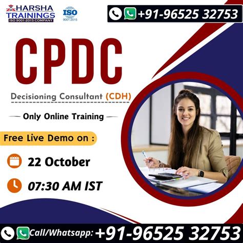 Greetings From Harsha Trainings Cpdcdecisioning Consultant New Batch Demo Starts Soon 👉batch
