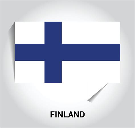 Finland Flag Design Vector 13284667 Vector Art At Vecteezy