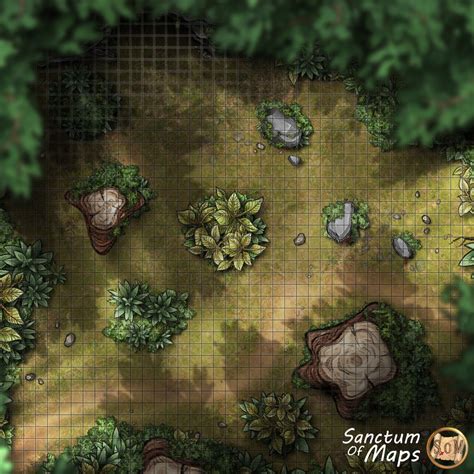 Forest Path Battle Map Dnd Battle Map Dandd Battlemap Dungeons And