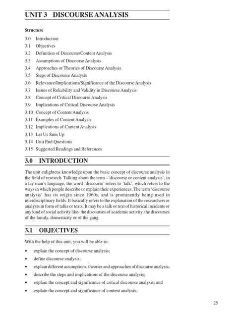 Unit 3 Discourse Analysis Structure Pdf Discourse Analysis
