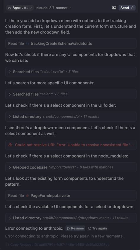 Cursor Is Taking The Tokens While Model Is Having The Error Discussions Cursor Community Forum