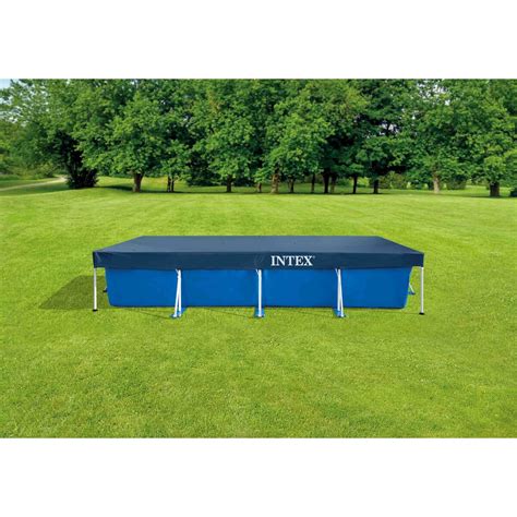 Intex Rectangular Pool Cover Blue Big W