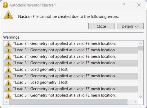 solved load not applied on a valid fe mesh steady state heat