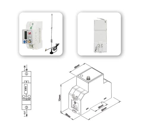 Wireless Energy Monitor Lorawan Electricity Meter For Street Lighting