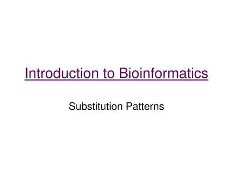 PPT Introduction To Bioinformatics PowerPoint Presentation Free Download ID 408281