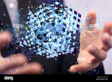 3d Rendering Of Polygonal Wireframe Art Looks Like Constellation With