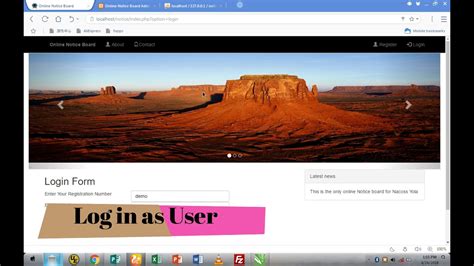 Online Notice Board System Free Php Source Code Youtube