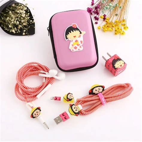 خرید و قیمت پک محافظ کابل شارژ دختر چینی کیف مستطیل Chinese Girl Usb