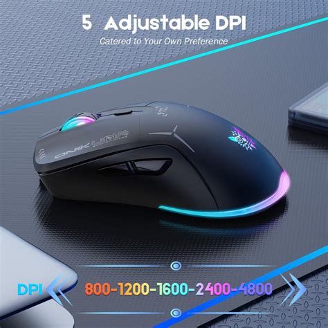 Onikuma Cw917 Wireless Gaming Mouse 4800 Dpi Wiredwireless Gamer Mou