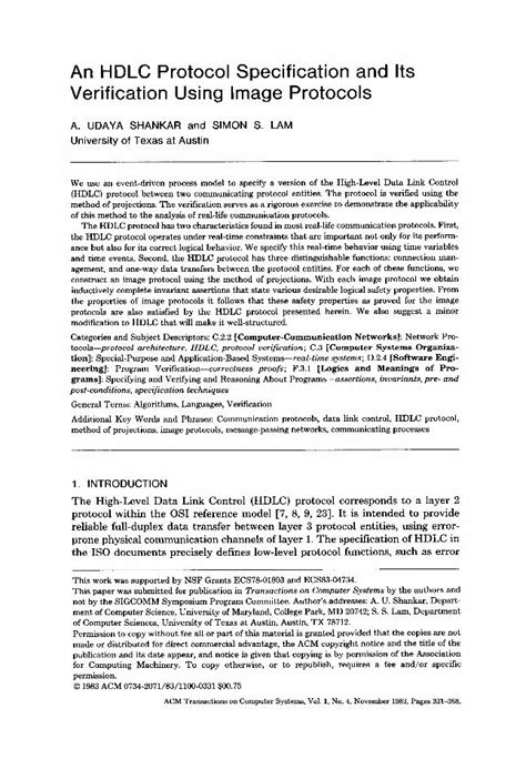pdf an hdlc protocol specification and its verification … hdlc