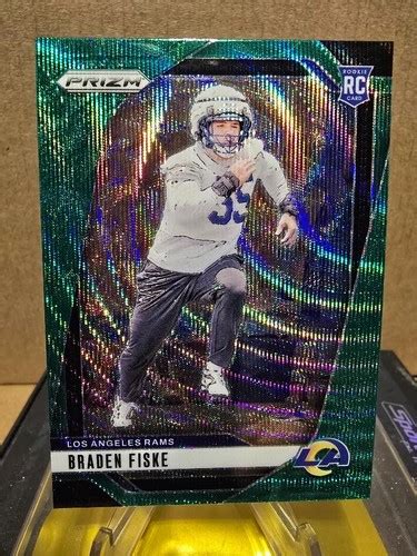 2024 Panini Prizm Football 310 Braden Fiske Green Wave Prizm Rc La Rams Ebay