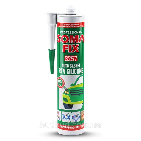 Герметик силиконовый термостойкий SomaFix RTV S257 280 мл (ID ...