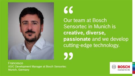 Bosch Sensortec Gmbh On Linkedin Worklikefrancesco Likeabosch