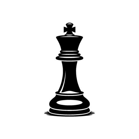 A Bold Silhouette Of A Classic Chess King Piece 75151320 Vector Art At