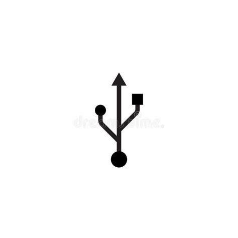 Universal Serial Bus Modern Flat Icon Of Usb External Storage Device Stock Vector