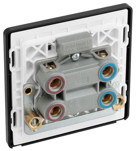 Bg Evolve Pcdcp74b Polished Copper 45a Square Plate Double Pole Switch