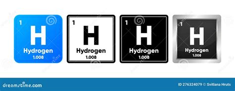 Hydrogen Chemical Element With 1 Atomic Number Atomic Mass And