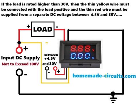 How To Connect Digital Ammeter Voltmeter Modules M4430 M3430