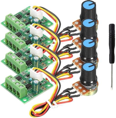 Jp 4 Pcs Motor Speed Controller Module Potentiometer 1 8 3 5 6 12v 2a Pwm Controller