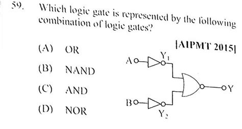 59 Which Logic Gate Is Represented By The Following Combination Of Logic