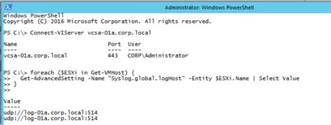 lorenzo moglie notes powercli to configure and modify syslog on