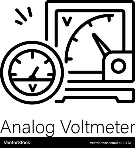 Analog Voltmeter Royalty Free Vector Image VectorStock