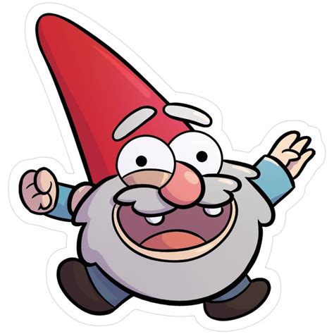 Schmebulok Yuppie Gravity Falls Gnome Sticker Gravity Falls Gnome