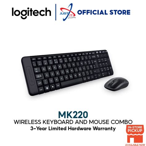 Logitech Mk220 Wireless Keyboard Mouse Combo 920 003235 Shopee Malaysia