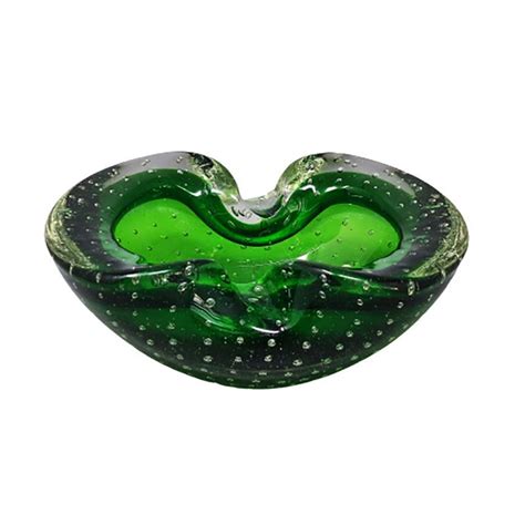 1960s Astonishing Green Ashtrayvide Poche Designed By Flavio Poli For