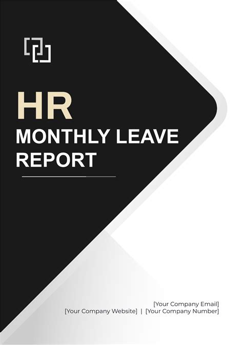 Free Hr Monthly Leave Report Template To Edit Online