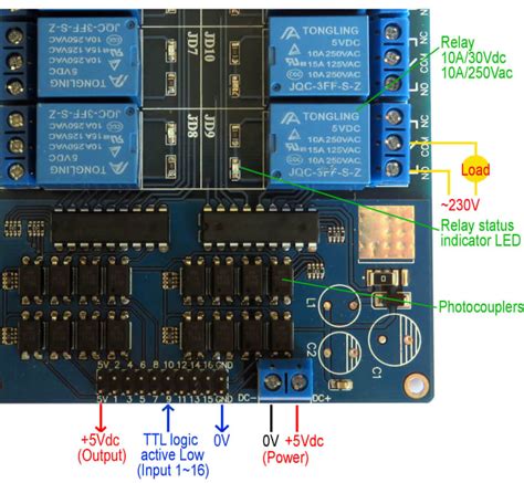 Ttl Relay16 5v Seeit Seeit Ttl Relay16 5v Relay For Relay Control