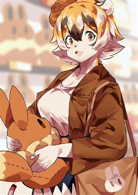 Rule 34 Breasts Brown Jacket Calico Pattern Clothed Clothing Eevee