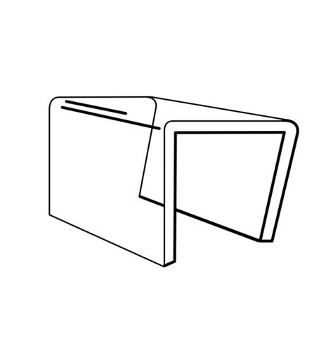 Acrylic Cubicle Partition Bracket