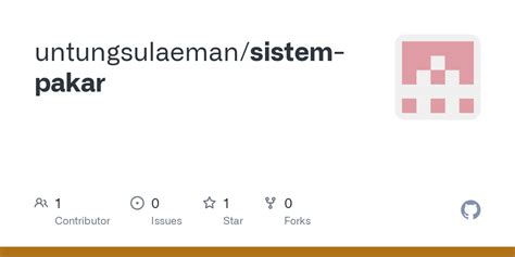 GitHub Untungsulaeman Sistem Pakar