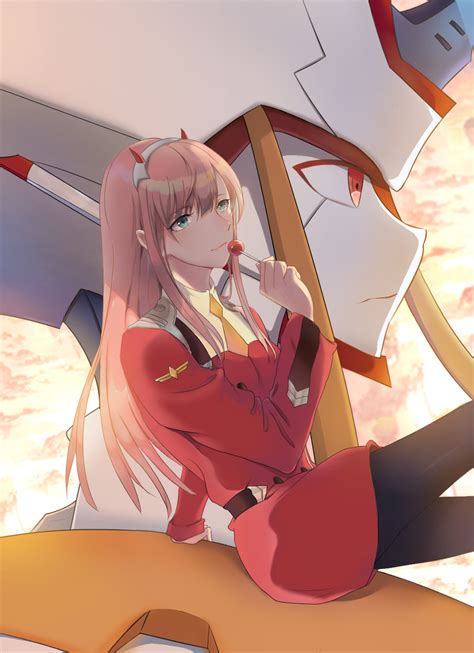 Zero Two With The Strelizia R Darlinginthefranxx