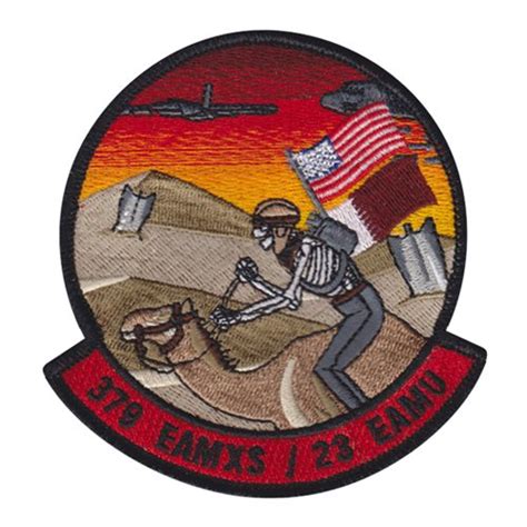 379 Eamxs Skeleton Bomber Patch 379th Expeditionary Aircraft