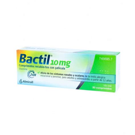 Bactil 10 Mg 20 Comprimidos
