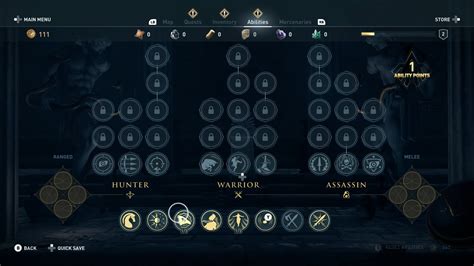 Skill Tree Game Ui Database