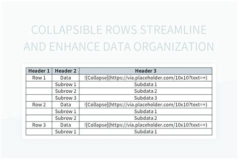 Collapsible Rows Streamline And Enhance Data Organization Excel