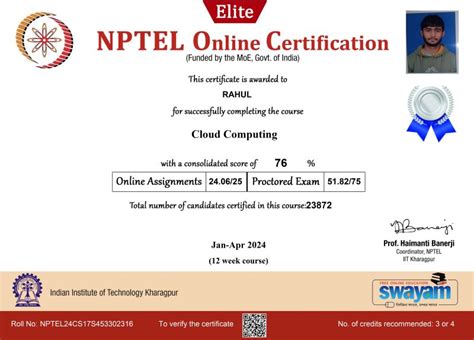 Rahul Sorout On Linkedin Nptel