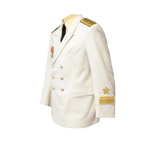 White Admiral Naval Fleet Parade Coat With Shirts Soviet Power